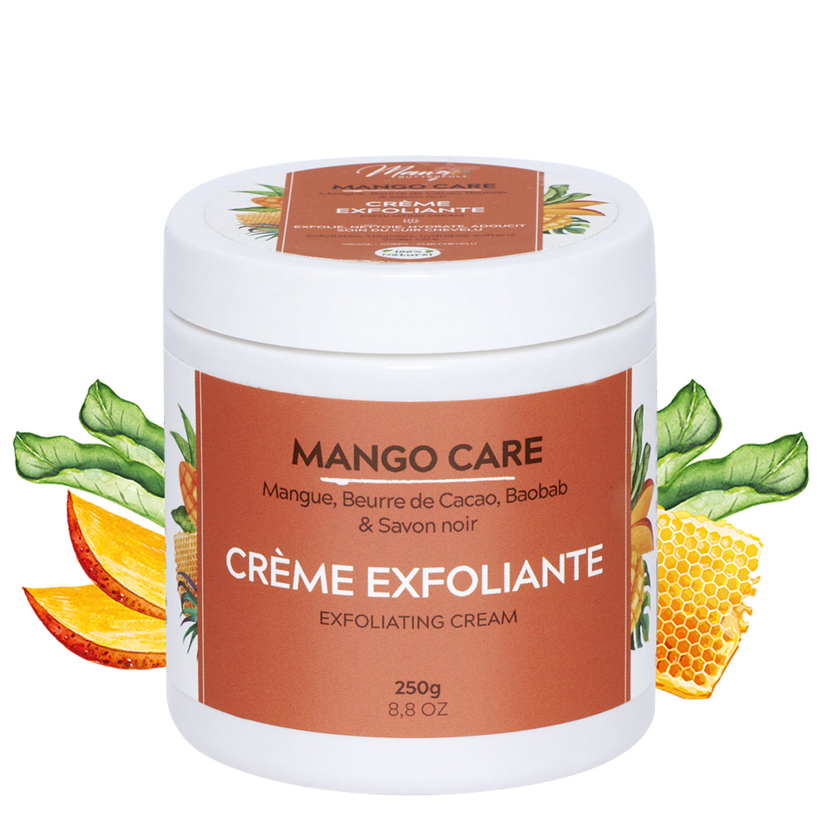 crème lavante et exfoliante Mango Care – Mango Butterfull Cosmétics